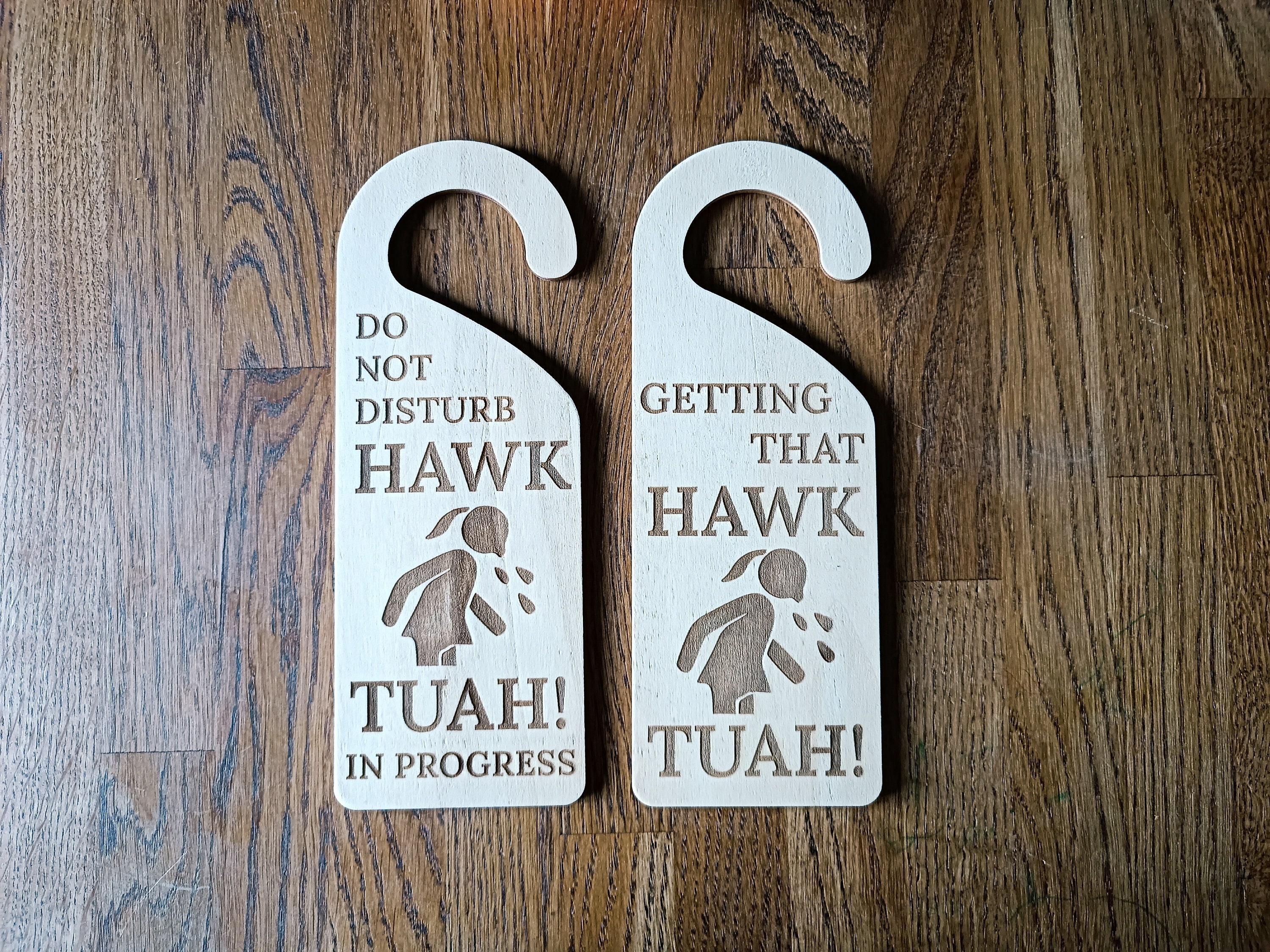 Hawk Tuah Door Hanger SVG DXF AI Files: Meme 2024 (digital File) - Etsy