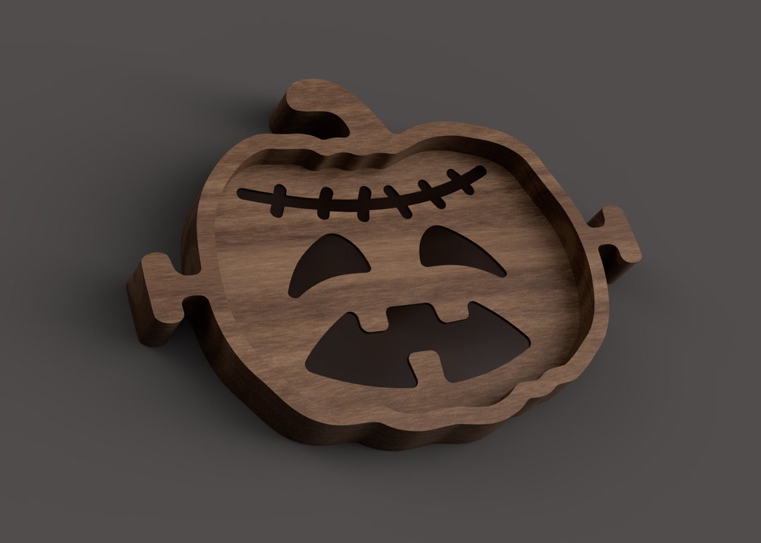 Helloween Snack Trays Files SVG DXF STL Files for Cnc Router Helloween ...