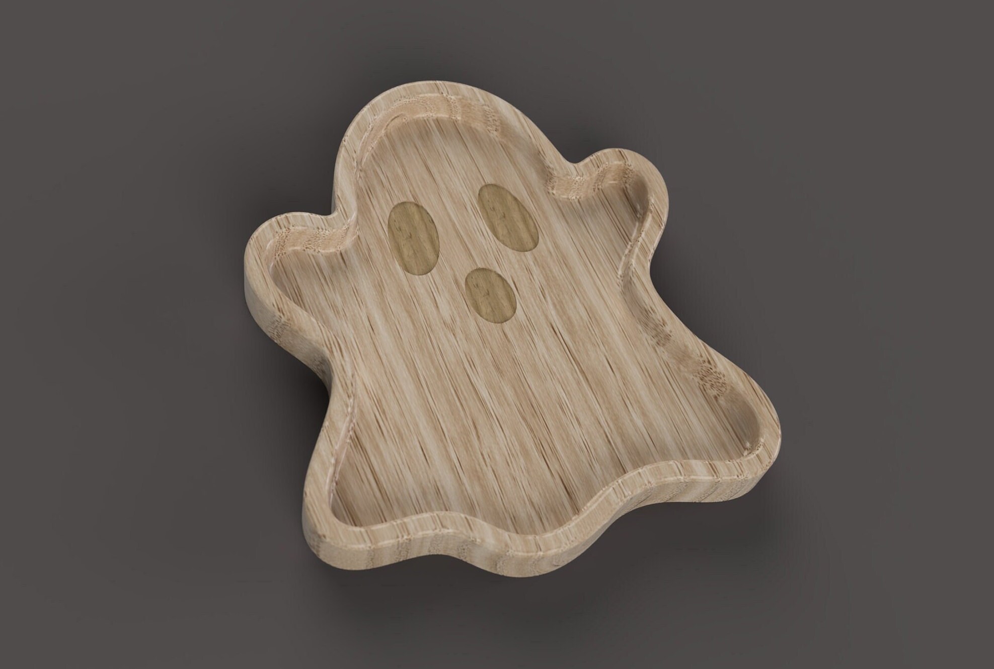 Helloween Snack Tray Files - Two Sizes Ghost Trays- SVG DXF STL Files ...