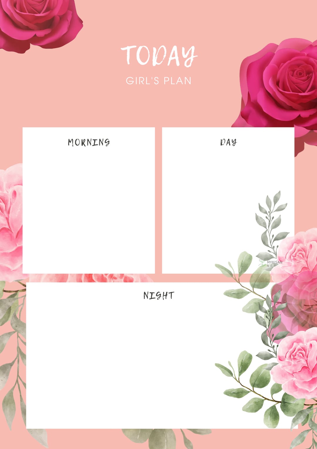 Daily List to Do List Printable Instant Download Planner - Etsy