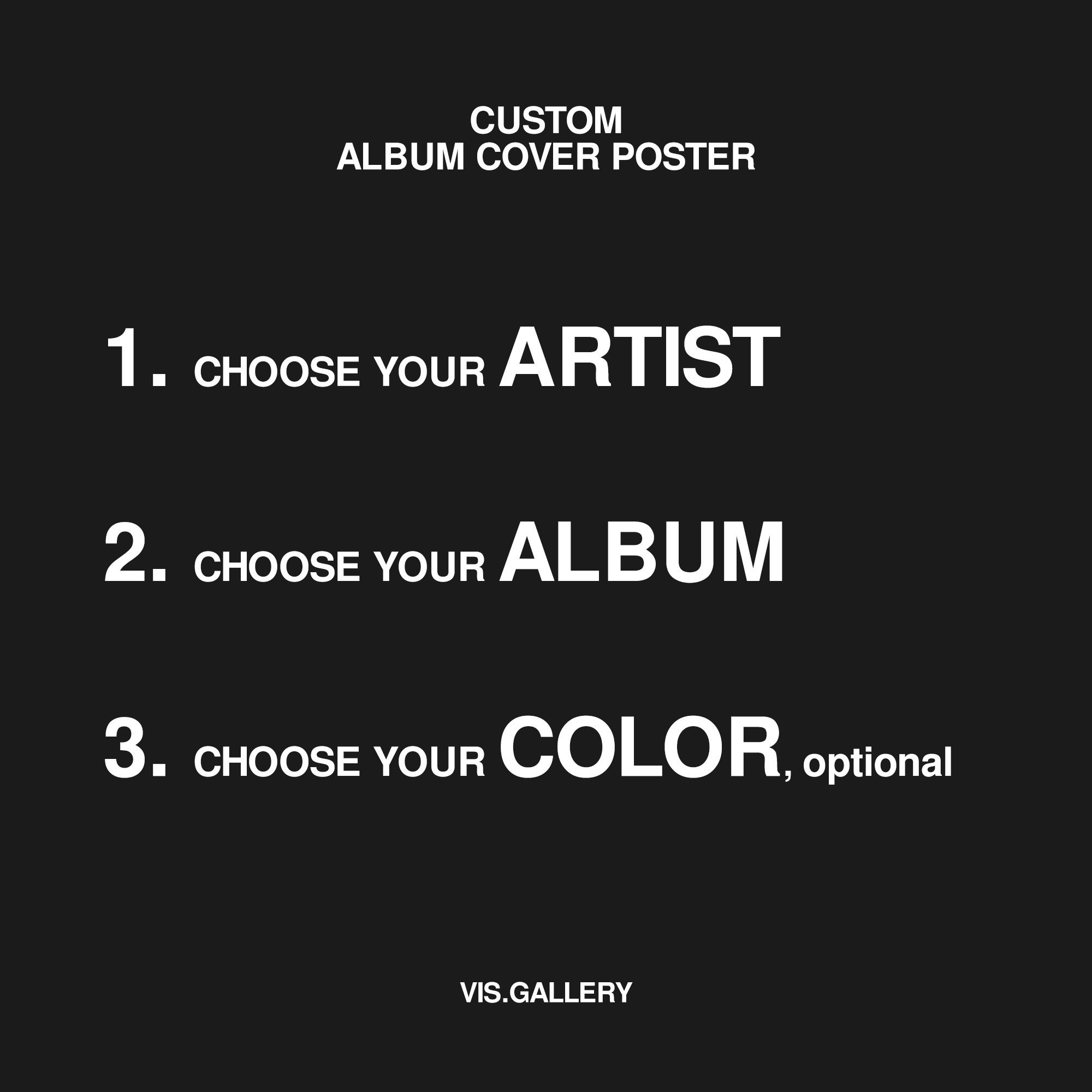 Stylized Album Cover Poster Personalized Album Cover Art - Etsy