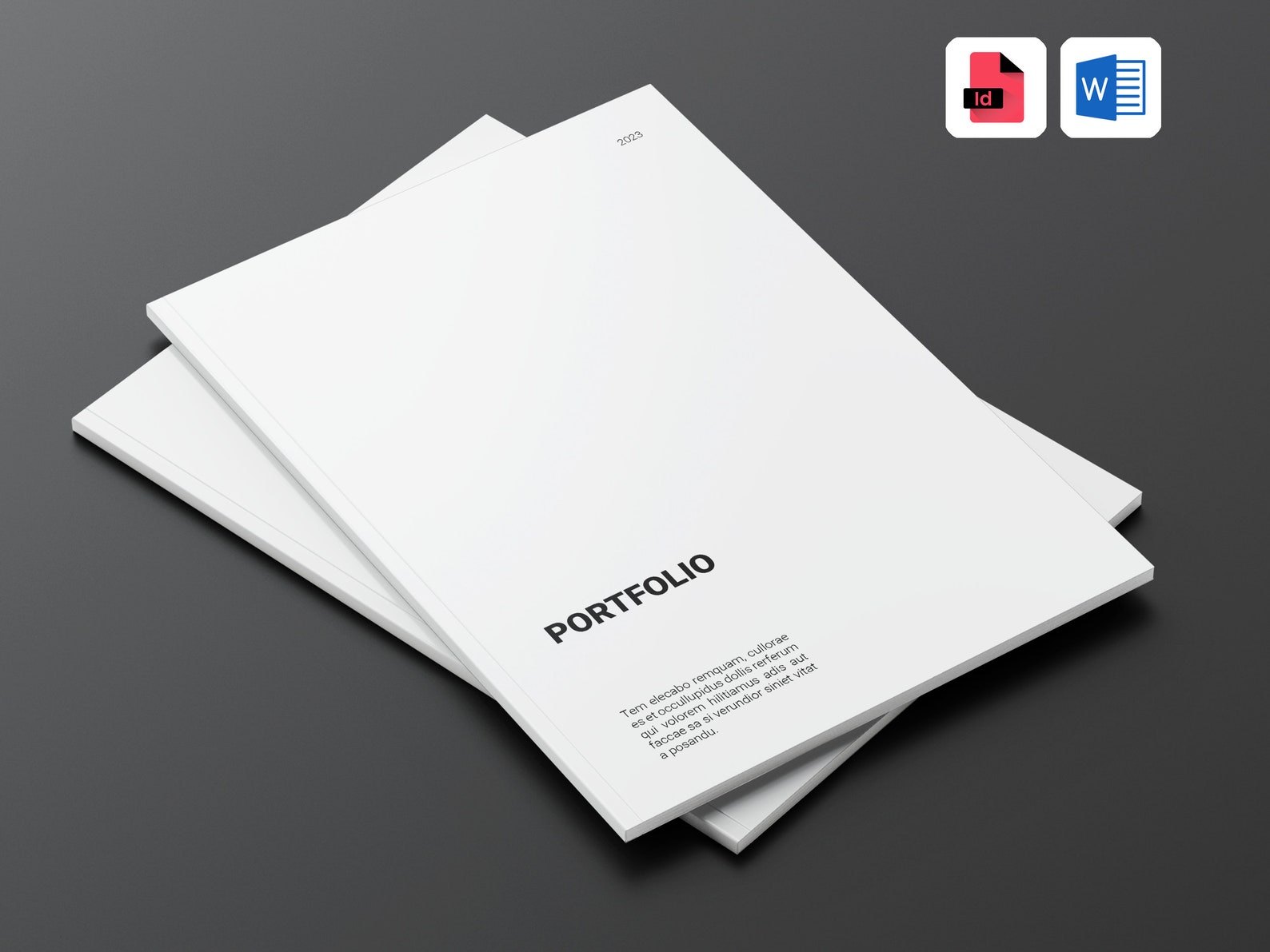 Architecture Portfolio Template, Minimalist Layout, Interior Design ...