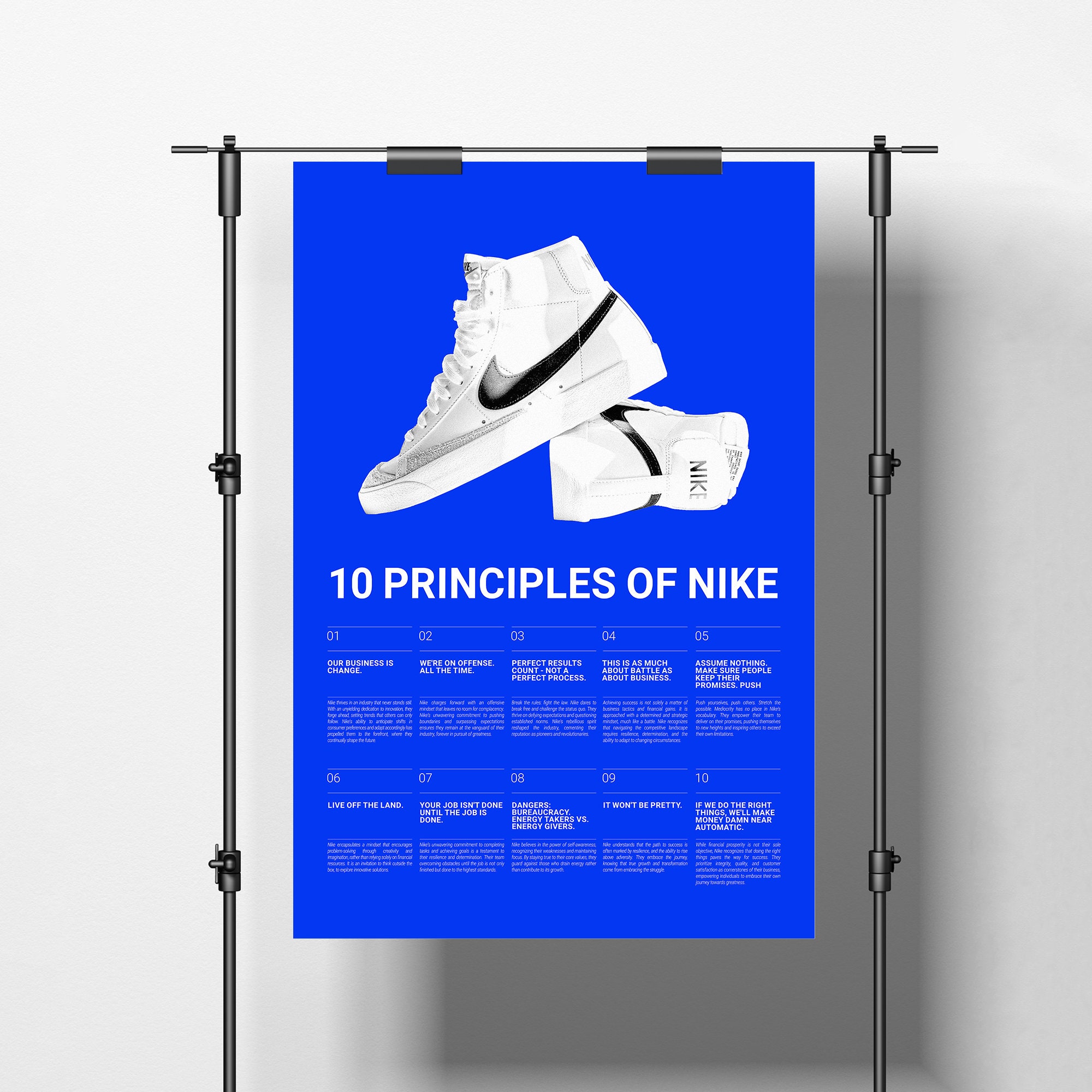 Principles of Nike Poster, Nike Air Movie, Hypebeast Sneaker Poster ...