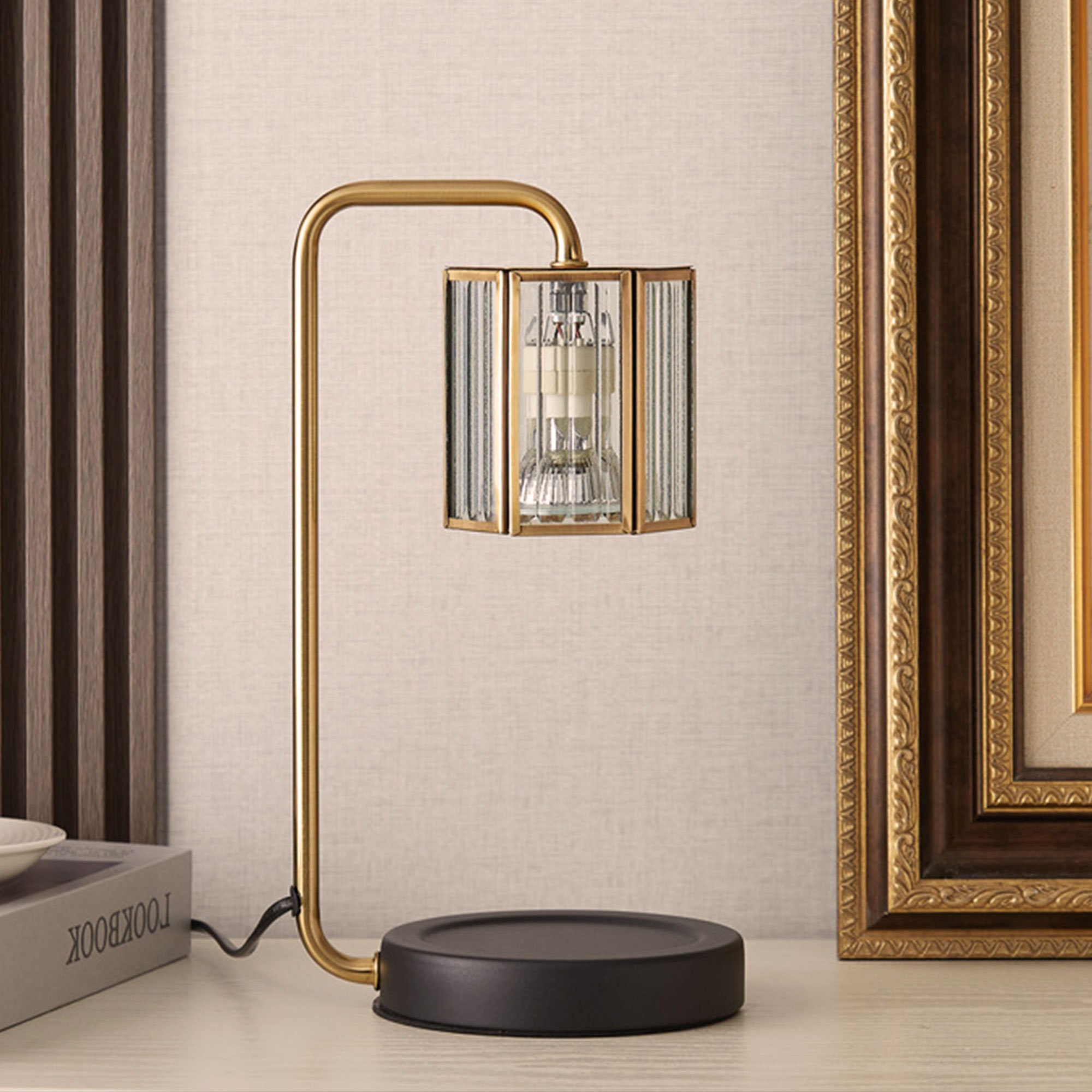 Wax Melting Lamp Glass Lampshade Metal Basement Stepless - Etsy