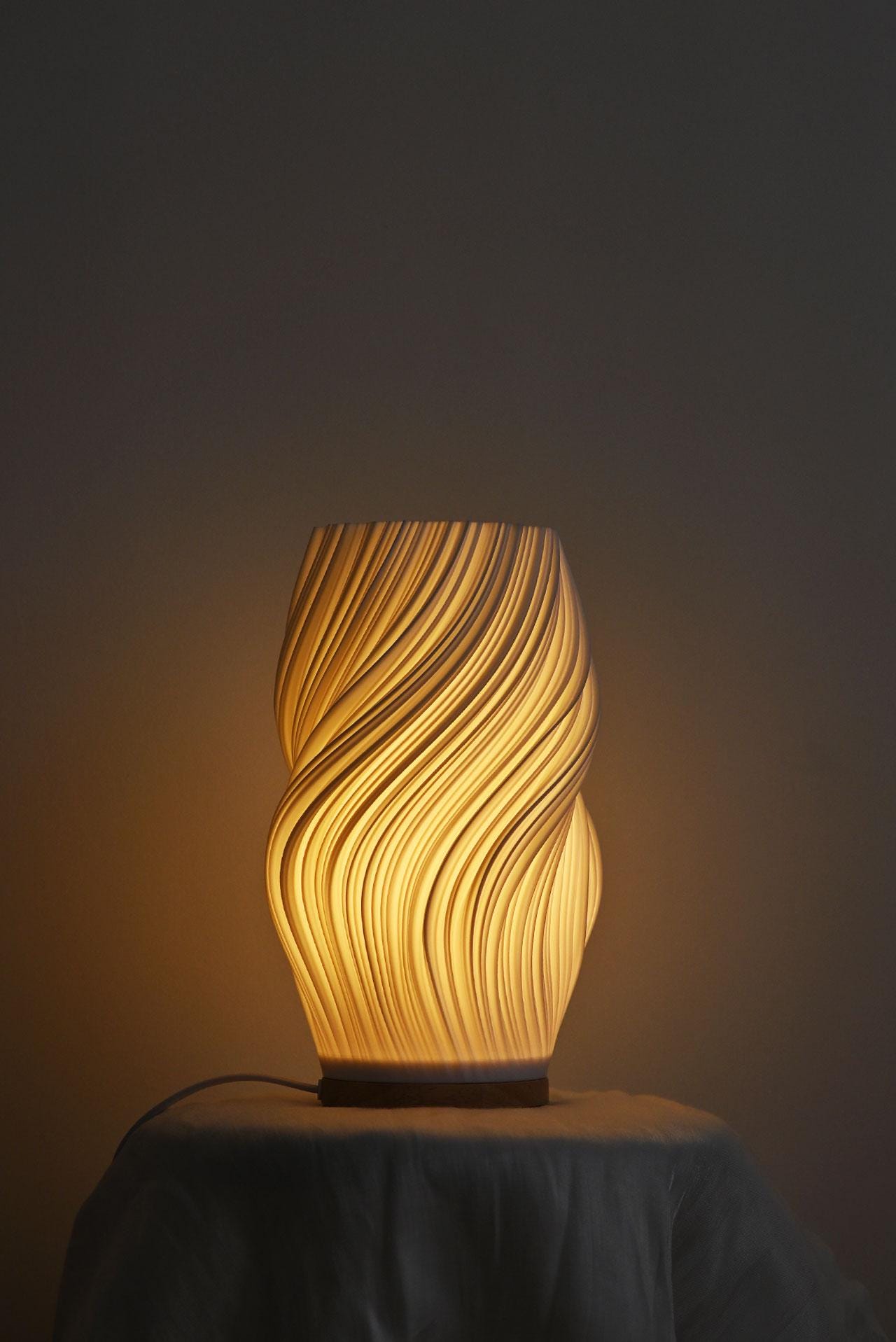 2 Color Lighting 3D Printed Lamp, Art Decoration for Home, Bedroom ...