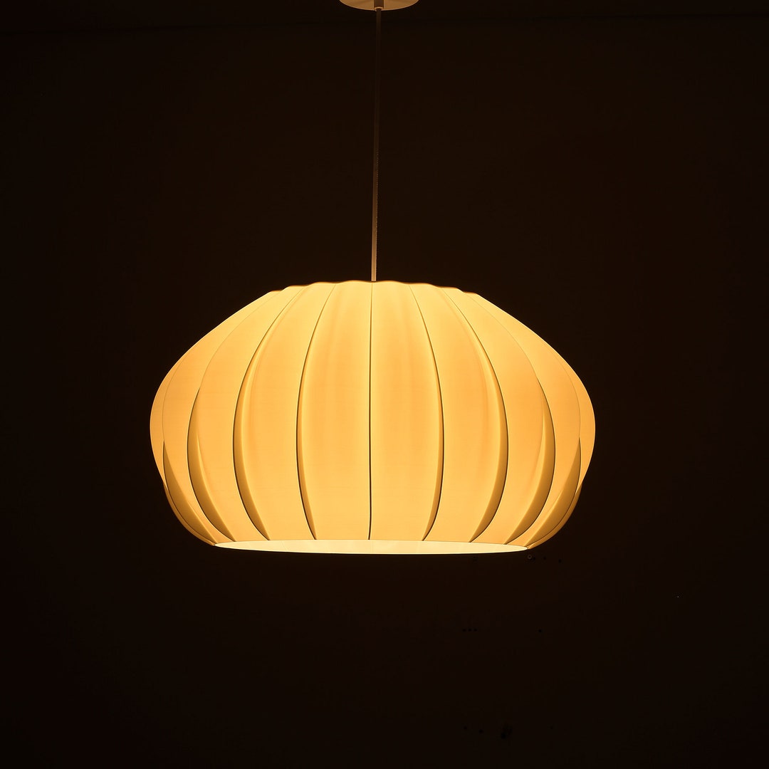 Japandi Pendant Light, Nordic Minimalistic 3D Printed Pendant Lamp ...