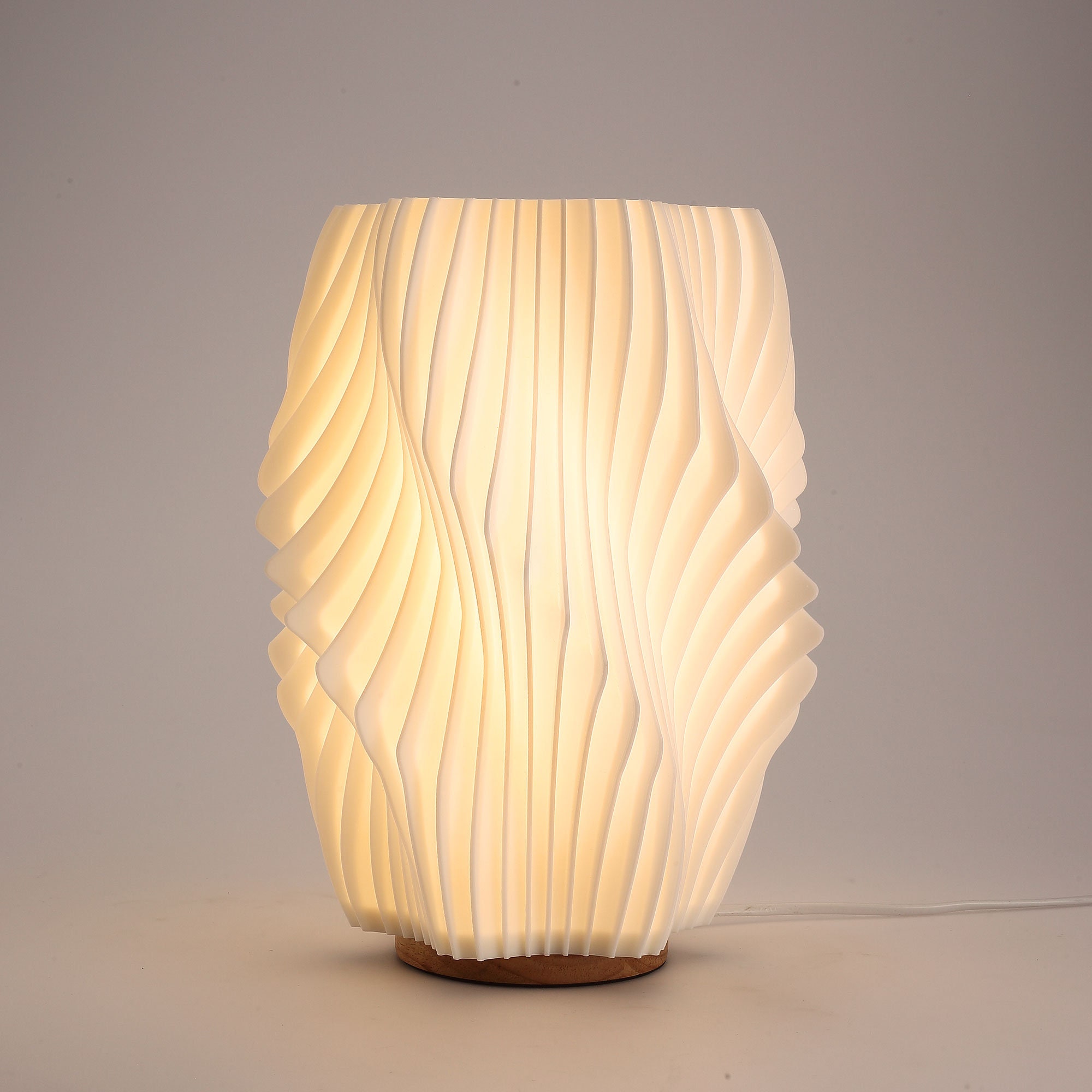 Modern 3D Printed Table Lamp, Housewarming Gift - Etsy