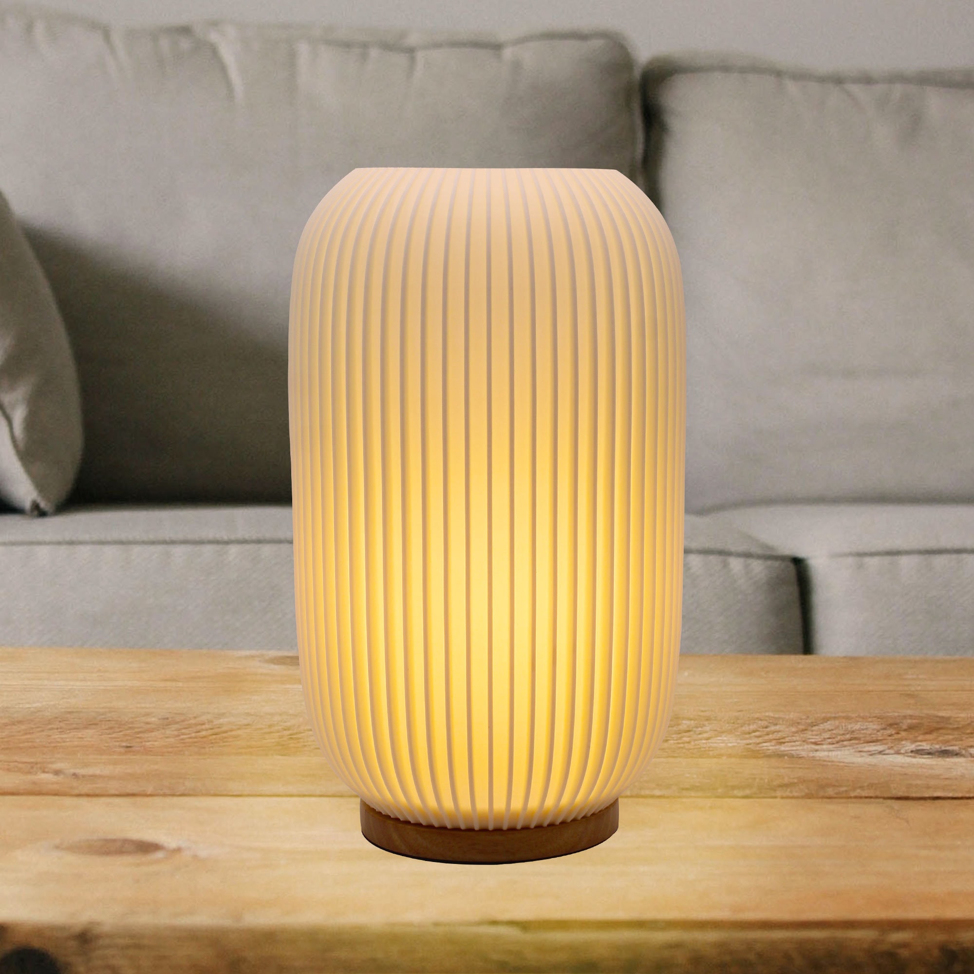 3D Printed Lamp, Lantern Shape 3D Print Table Lamp, Standing Lamp ...