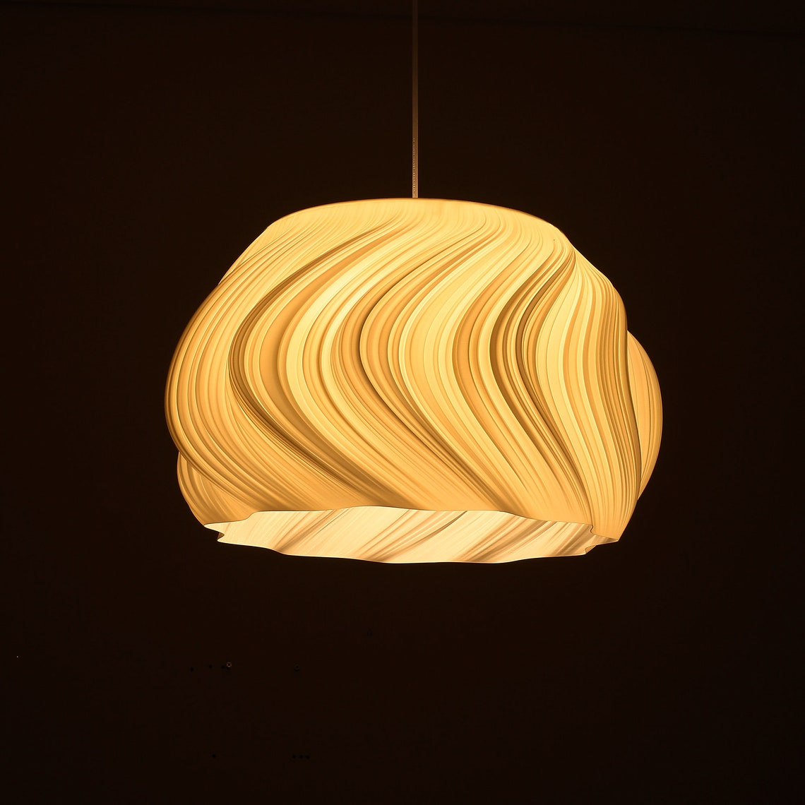 3D Printed Ceiling Light, Art Decor Nordic Minimalistic Pendant Lamp ...