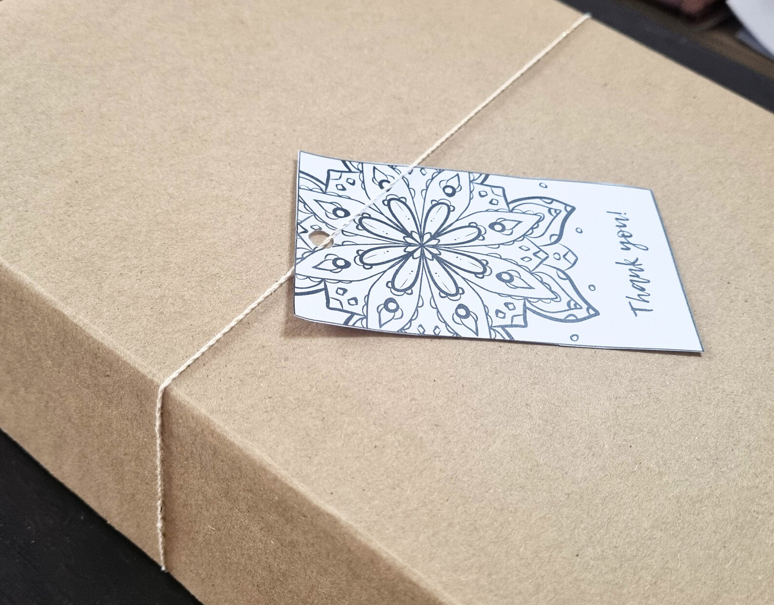 Mandala Thank You Tags Printable, 20 Printable Gift Tags, Yoga Studio ...