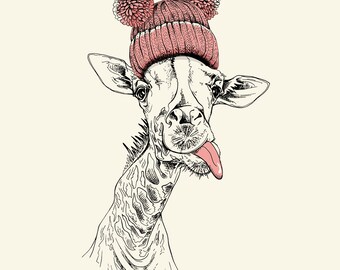 Giraffe Cool, Animal Drawing Designs,unique and Creative Drawings ...