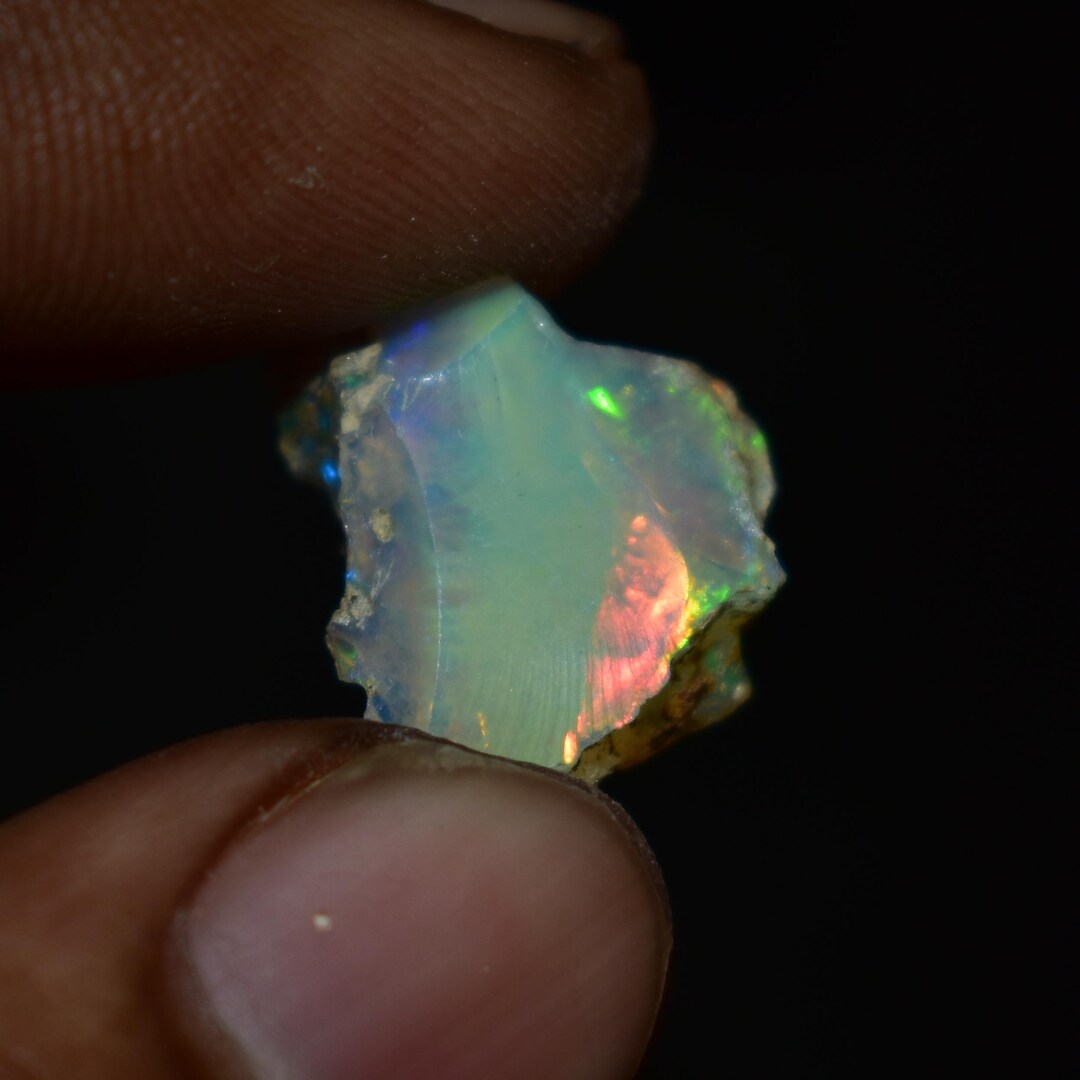 6.35 Cts Grado de corte Ópalo etíope áspero Calidad AAA 16 x 13 MM ...