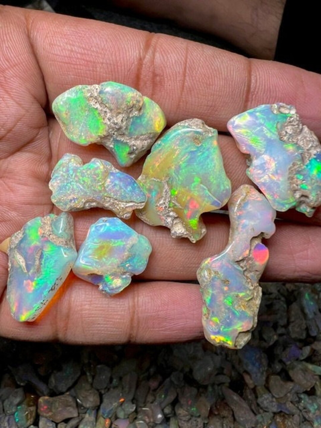 Smooth Opal Rough Lot 50 Cts 8-10 Pc AAA Grade Natural Ethiopian Opal ...