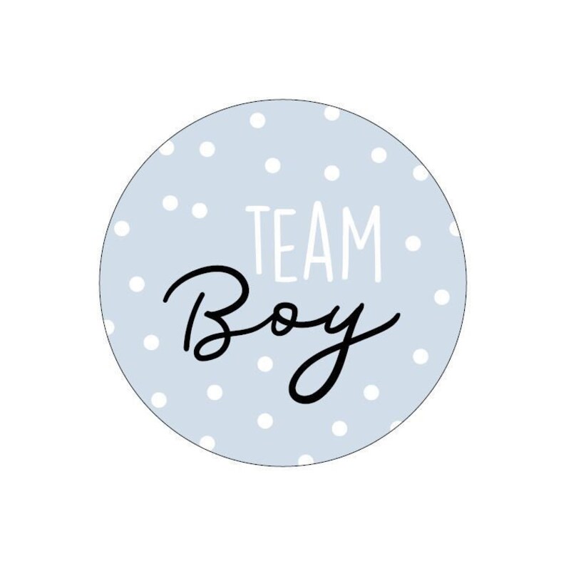 Blue Stickers ‘team Boy’ for Your Gender Reveal Party! (also 'team Girl ...