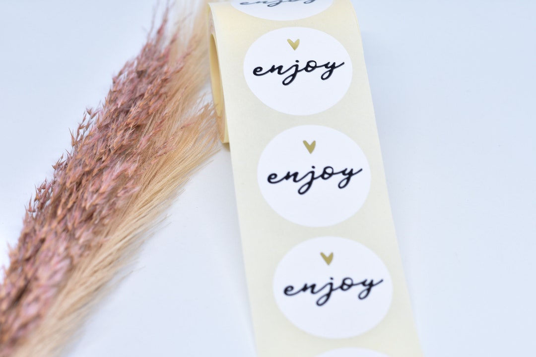 Sticker With Text 'enjoy' | Stickers, Gift Stickers, Happiness ...