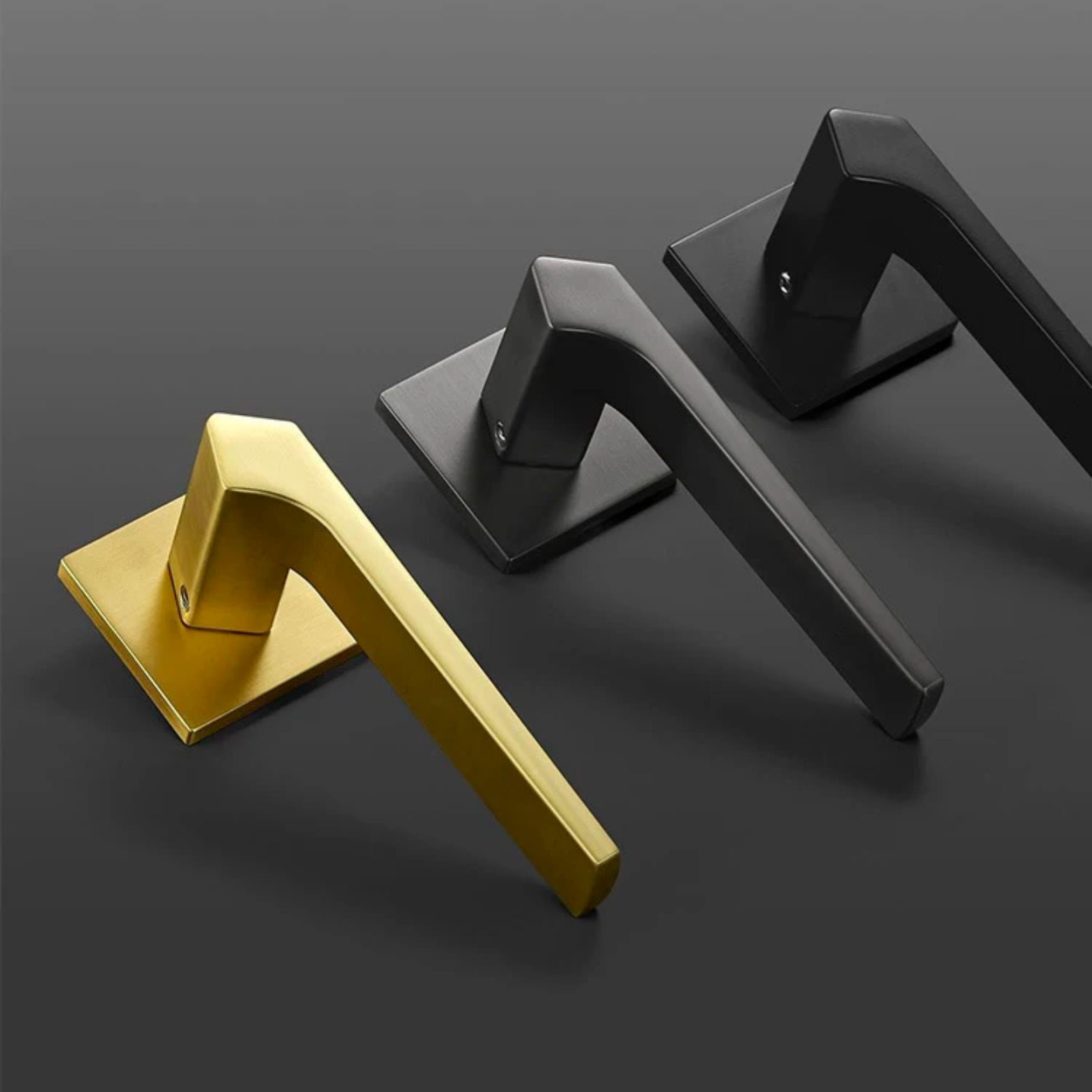 Door Lever Handle Luxury Gold Black Gray Door Handles Lever - Etsy