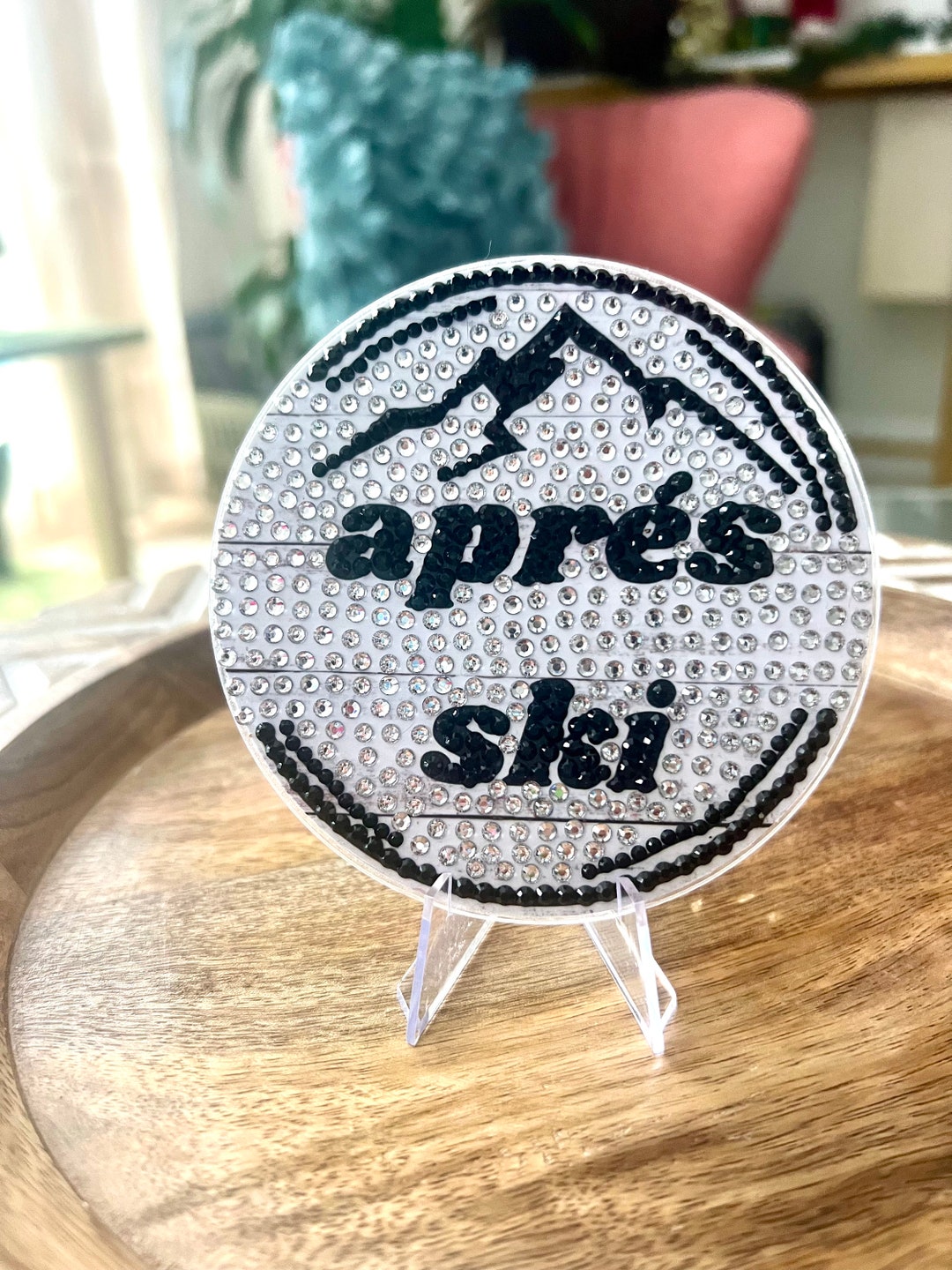 Apres Ski Coaster or Art Piece Ski Decor Ski House Decor - Etsy