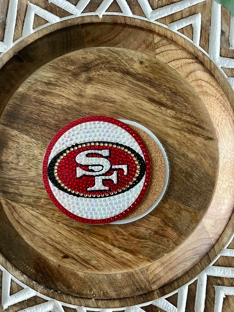 49ers Coaster or Art Display With Stand SF 49ers San Francisco 49ers ...