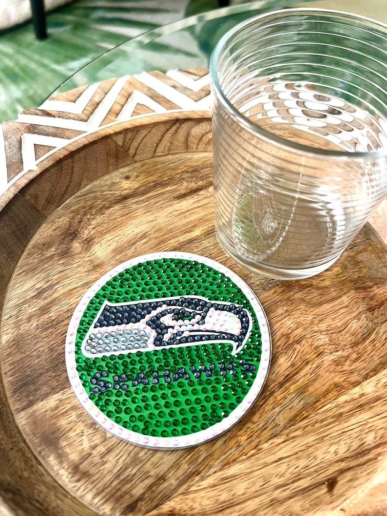 Seattle Seahawks Coaster or Art Display Seahawks Merch Seattle Merch ...