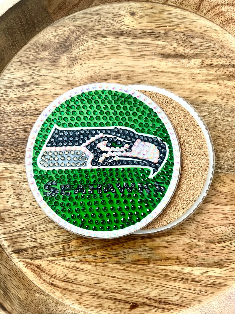 Seattle Seahawks Coaster or Art Display Seahawks Merch Seattle Merch ...