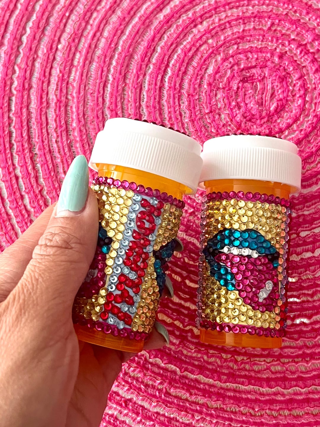 Tylenol Bedazzled Pill Bottles LIMITED SUPPLY, Unique Pill Organizer ...