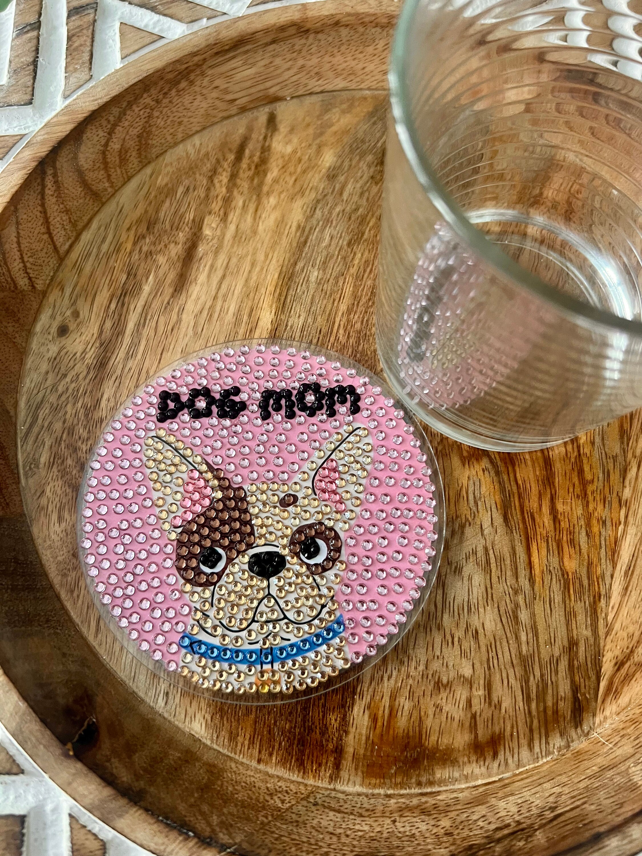 Frenchie Dog Mom Coaster or Art Accent Frenchie Mom, Frenchie ...
