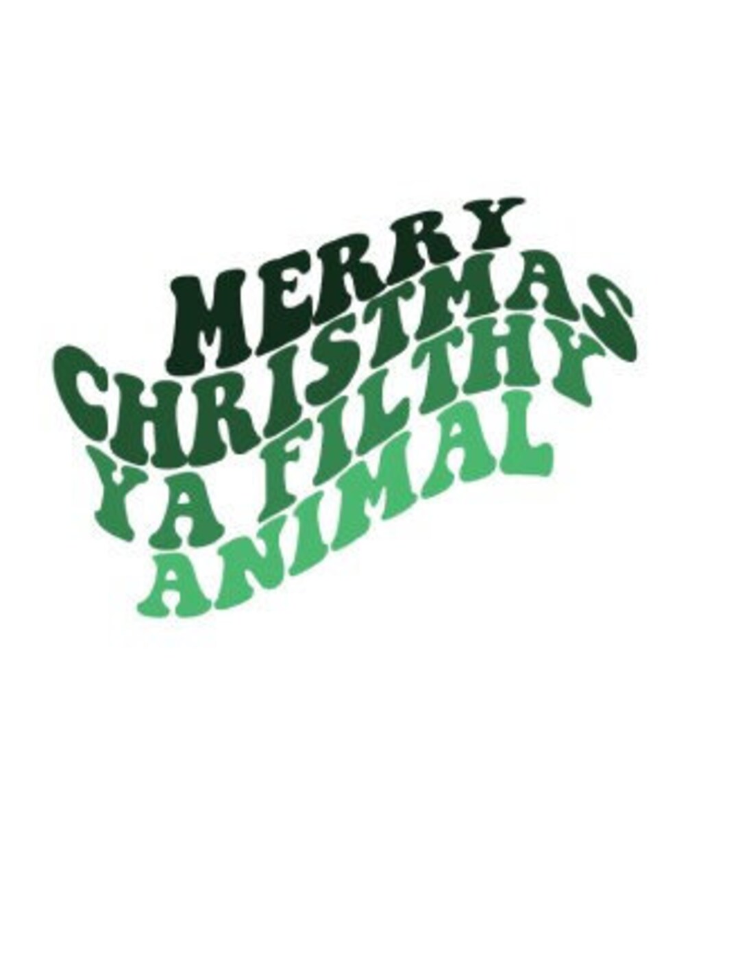 Merry Christmas Ya Filthy Animal SVG - Etsy