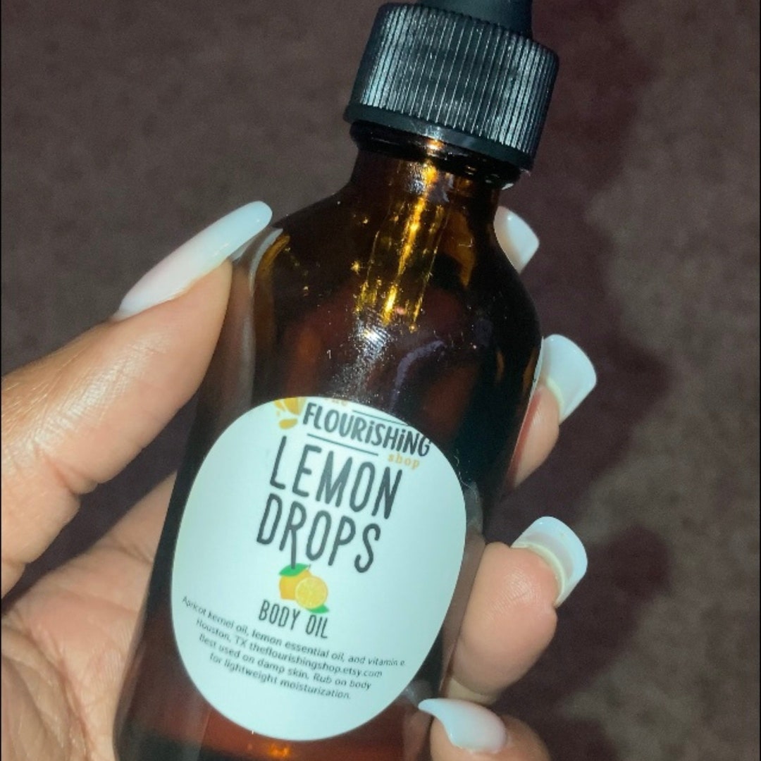 Body Oil for Dry Skin Lemon Body Oil Essential Oil for Body - Etsy