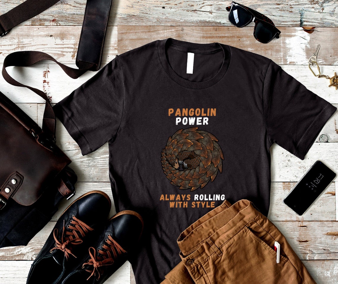 Pangolin Shirt, Funny Pangolin Shirt, Rollin Shirt, Funny Animal Shirt ...