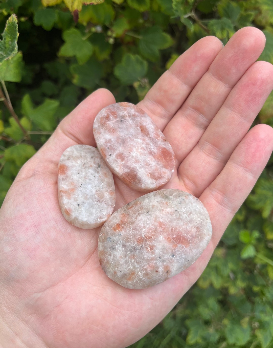 SUNSTONE Palm Stone Natural Crystal Choose From Large Medium or Small ...