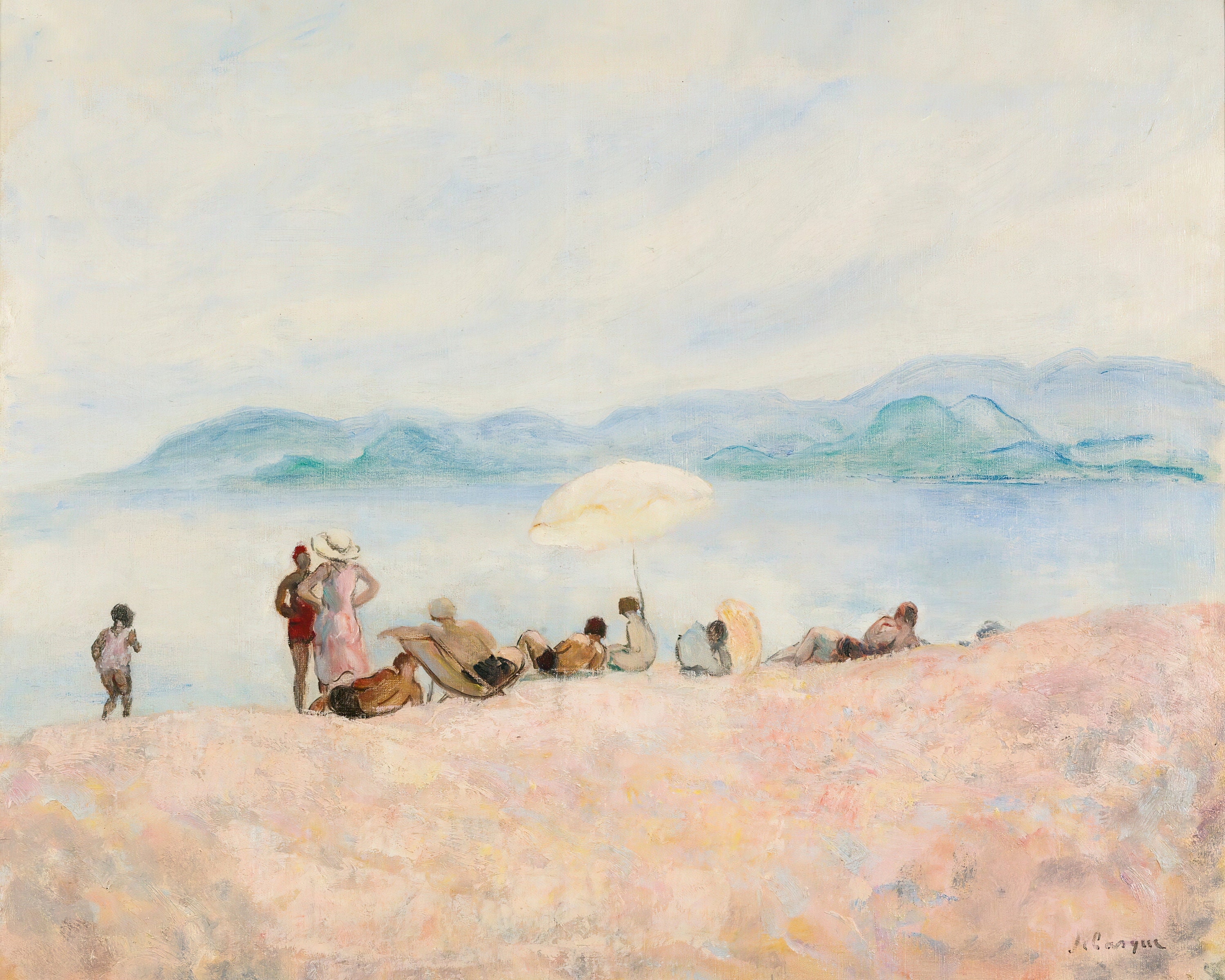 Light Aesthetic Beach Scene Printable Painting Instant Digital Download ...