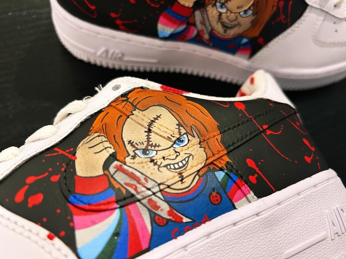 Chucky Horror Air Force 1 Trainers Sneakers - Etsy