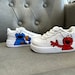 Sesame Street Elmo Cookie Monster Inspired Air Force 1 Trainers ...