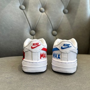 Sesame Street Elmo Cookie Monster Inspired Air Force 1 Trainers ...