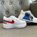 Sesame Street Elmo Cookie Monster Inspired Air Force 1 Trainers ...