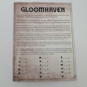 Solo Items and Solo Scenarios for Gloomhaven - Etsy