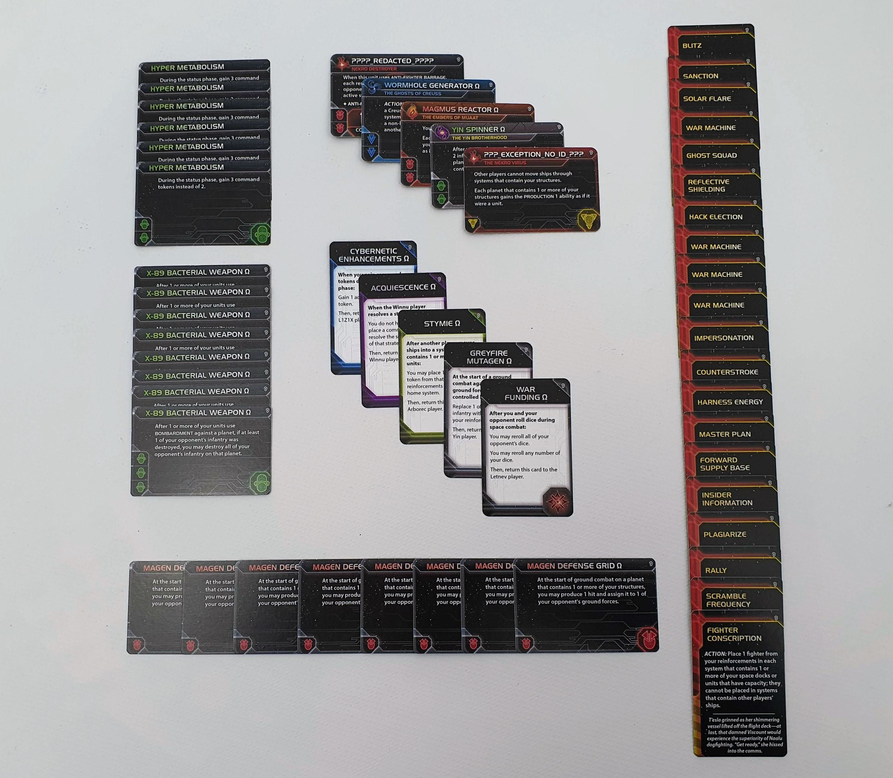 ENGLISH Codex 1, Codex2, Codex3 for TI4 + Instructions ENGLISH version sold by Whimper Yabbering ...