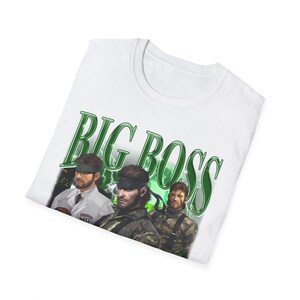 Limited Vintage Big Boss Snake MGS3 Gaming Bootleg T-shirt, Videogame ...