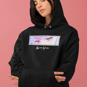 UNISEX - Cyberpunk Edgerunners Anime Hoodie, Lucy Waifu UNISEX - Cyberpunk Edgerunners Anime Hoodie, Lucy Waifu