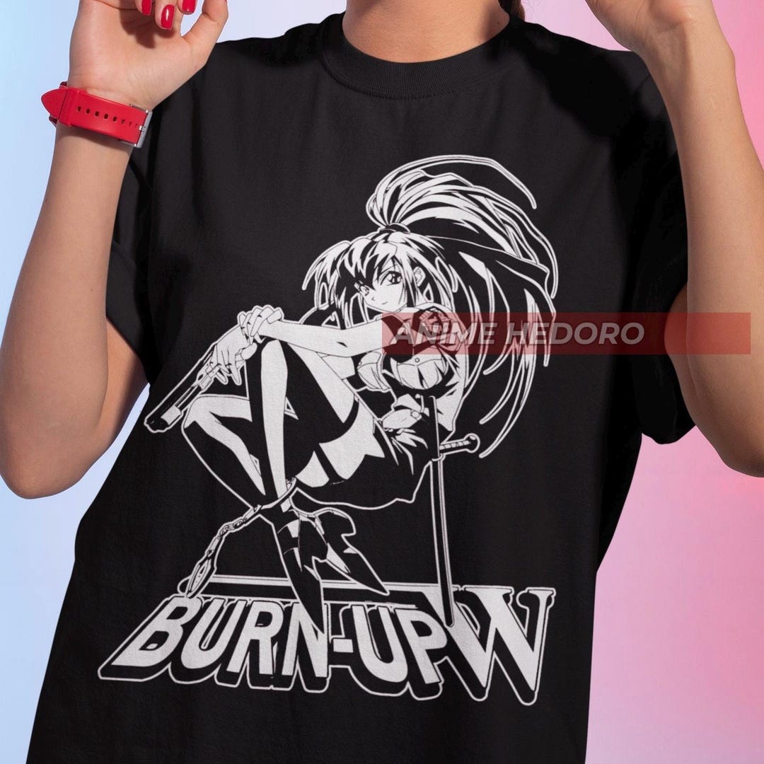 Unisex Burn up W Rio Kinezono Retro Anime T-shirt, Manga Waifu Shirt - Etsy