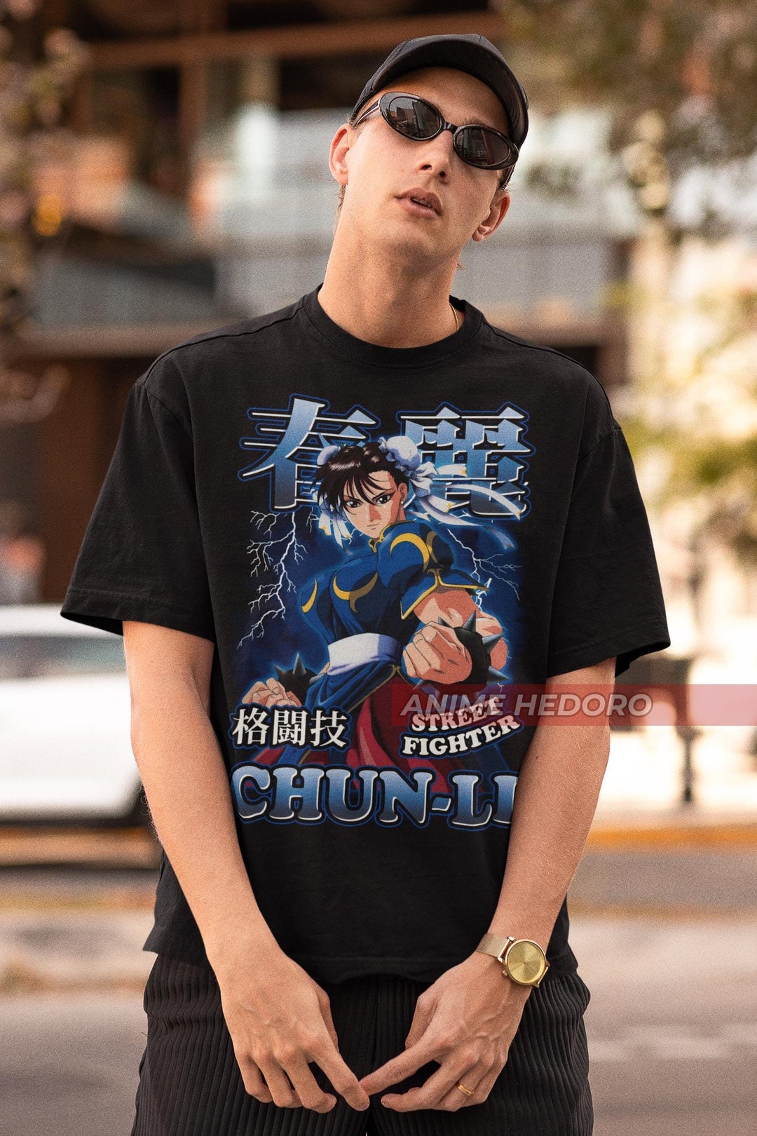Unisex SF2 Chun-li Gaming Bootleg T-shirt, Retro Anime Waifu Shirt - Etsy