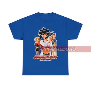 Unisex Gunsmith Cats Rally Vincent Anime T-shirt, Retro Manga Waifu ...