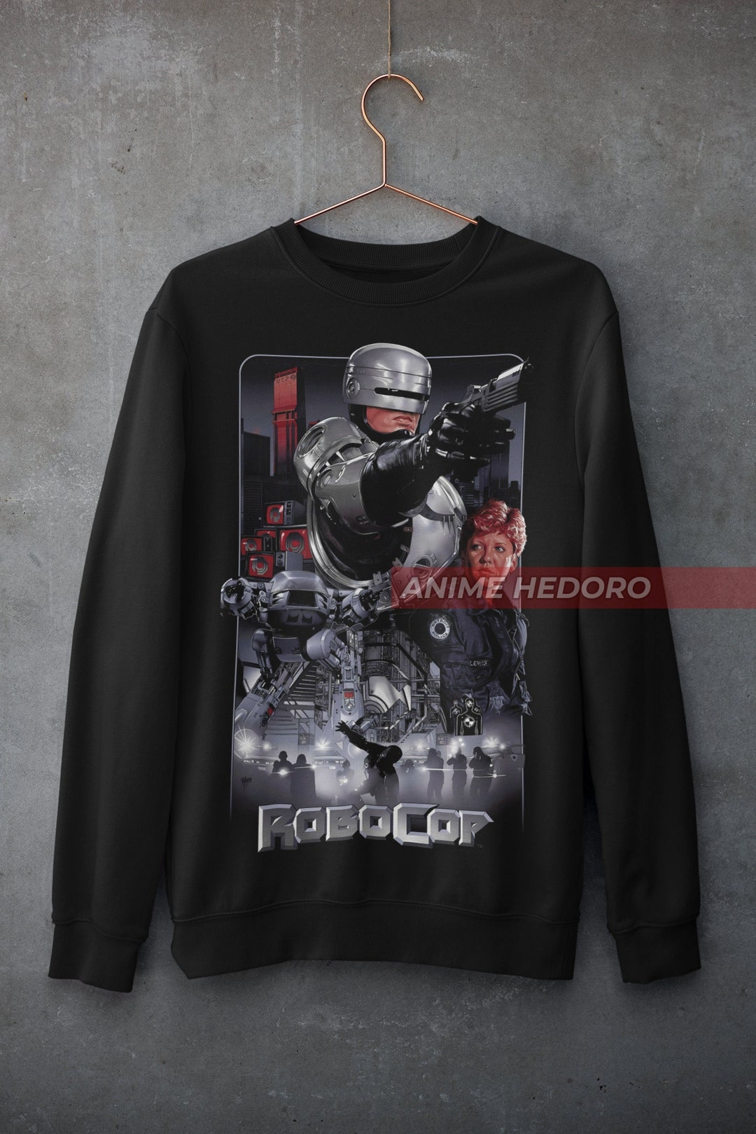 Unisex Robo Cyborg Police Officer Murphy 80s Action Movie Sweatshirt ...