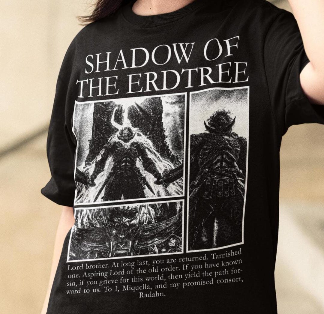 Radahn Meteor Warlord Dark Fantasy Graphic Tee – Gravity Knight Gothic ...