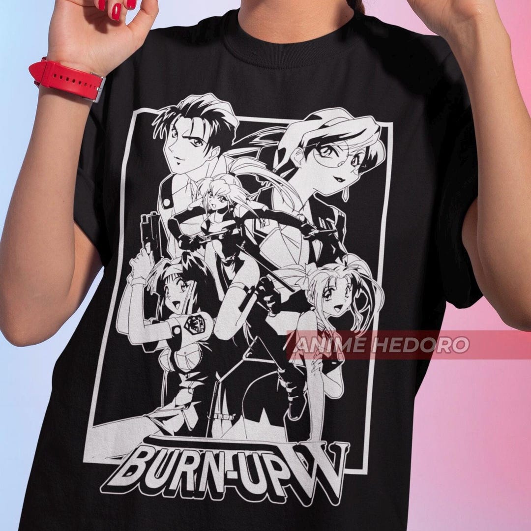 Unisex Burn up W Rio Kinezono Retro Anime T-shirt, Manga Waifu Shirt - Etsy