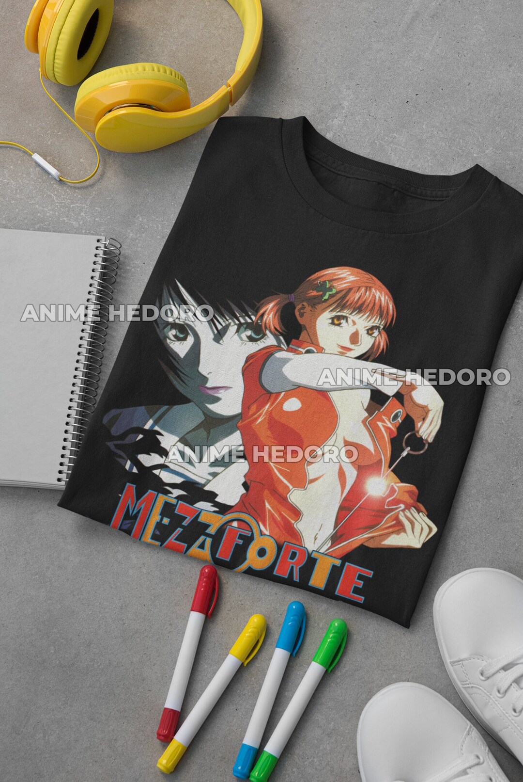 Unisex Mezzo Forte Anime T-shirt, Retro Manga Waifu Shirt - Etsy