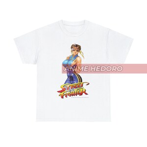 Unisex SF2 Chun Li Vintage Gaming Fighting Baddie T-shirt, Waifu Anime ...