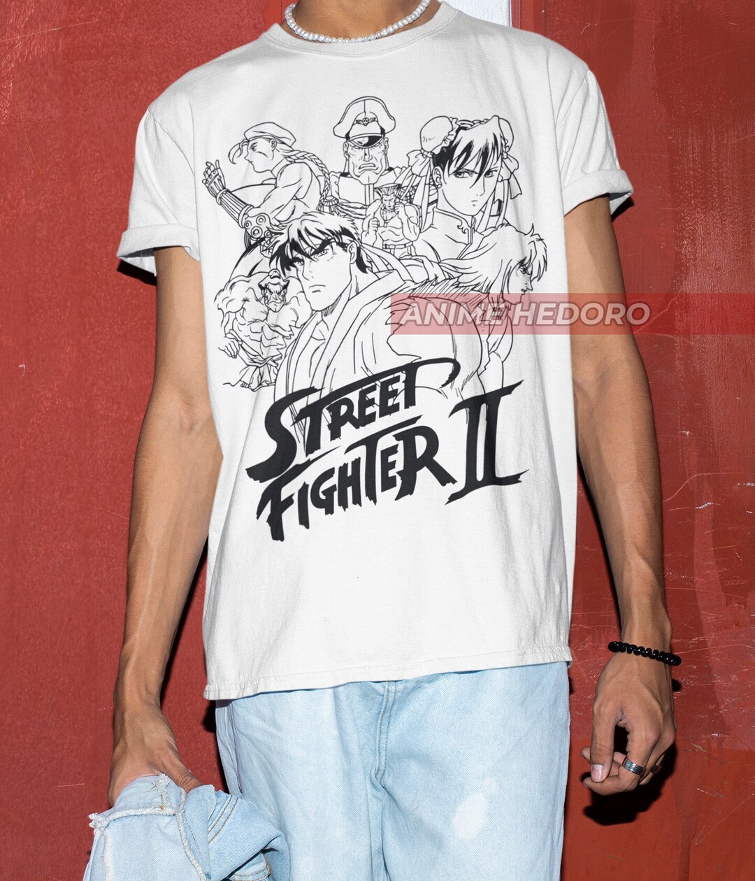 Unisex SF2 Chun Li Ken Ryu Retro Gaming T-shirt, Vintage Anime Waifu ...