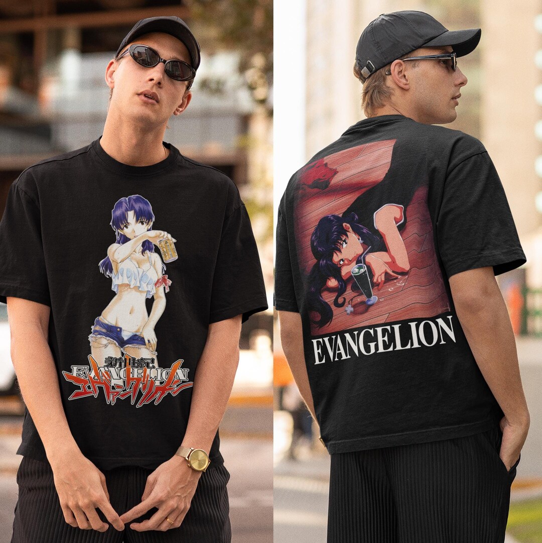 Unisex Eva Katsuragi Vintage Anime Waifu Bootleg T-shirt, Retro Manga ...