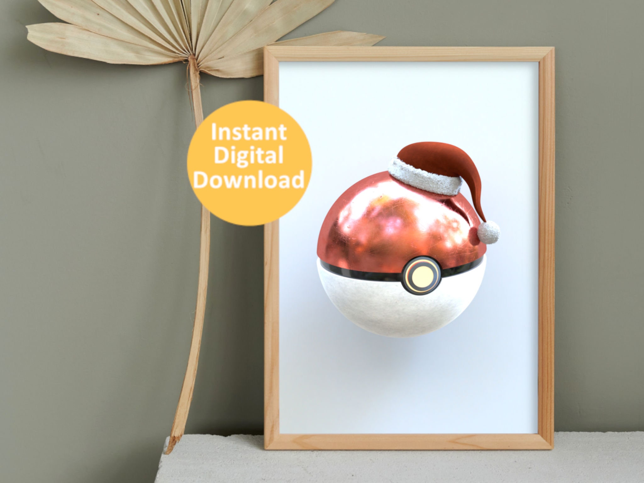 Pokeball Poster Christmas Pokemon Digital Download - Etsy